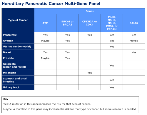 Información sobre la prueba de panel multigénico para el cáncer de ...