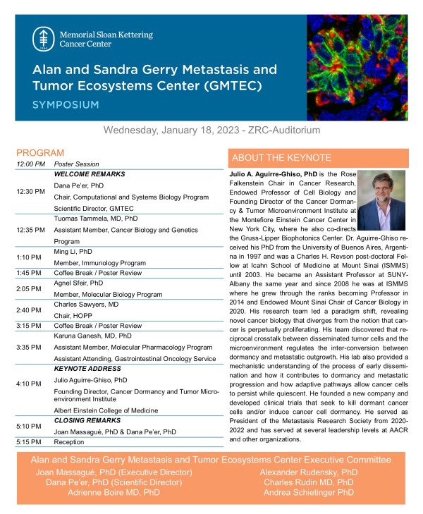 The Alan and Sandra Gerry Metastasis and Tumor Ecosystems Center: Past ...